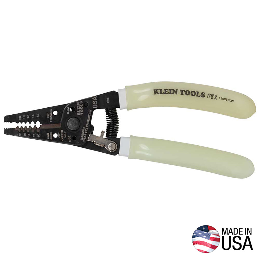 KLEIN 11055GLW High-Visibility Klein-Kurve® Wire Stripper / Cutter ...