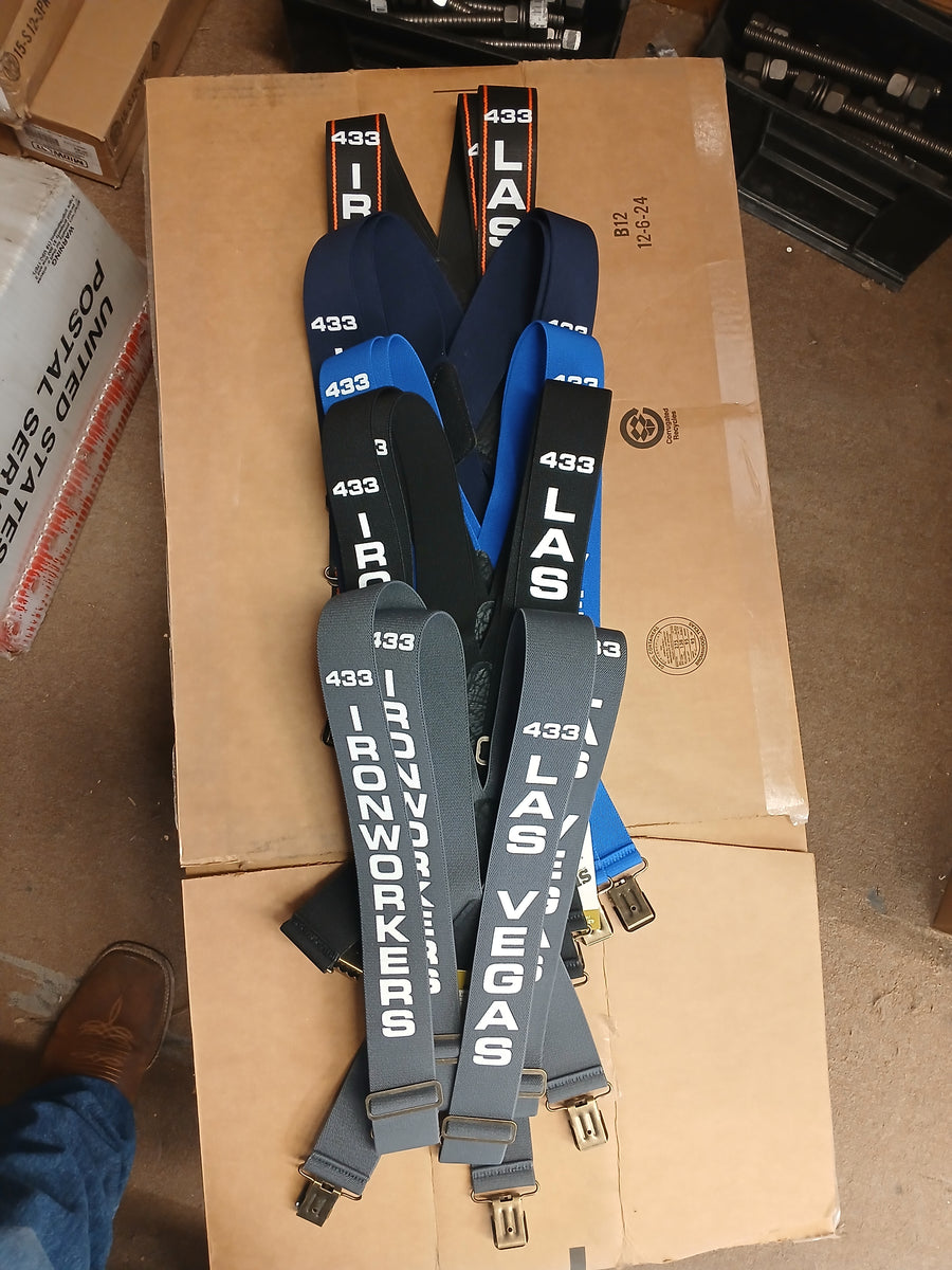 *Custom Product 10 pcs of Local 433 Suspenders* – IronworkerTools.com