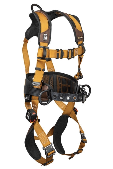 FallTech 7083BL ComforTech Gel 3D Construction Belted Full Body Harnes ...