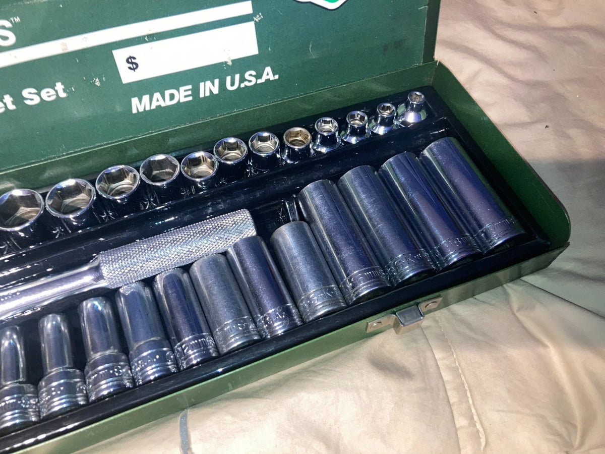 Sk Tool 1839 39 Piece 3/8′ Dr 6pt Metric Socket Set. Made in USA Deals ...
