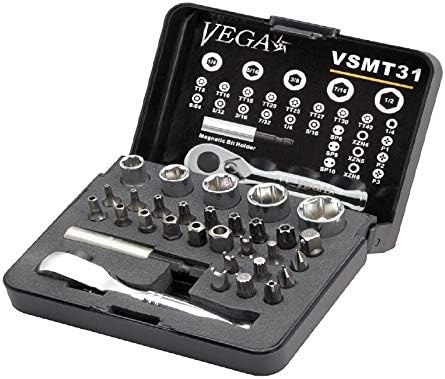 Vega VSMT31 31pc Bit & Socket Set w/Ratchet (Tamper) – IronworkerTools.com