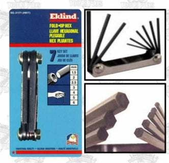 EKLIND 21171 Folding Hex Key Set – IronworkerTools.com