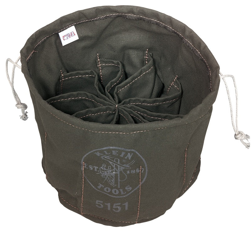 Klein 5151 Ten-Compartment Drawstring Bag – IronworkerTools.com