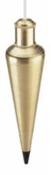 Wisdom Tools 26-BPB16-1 16 oz. Plumb Bob - Brass – IronworkerTools.com